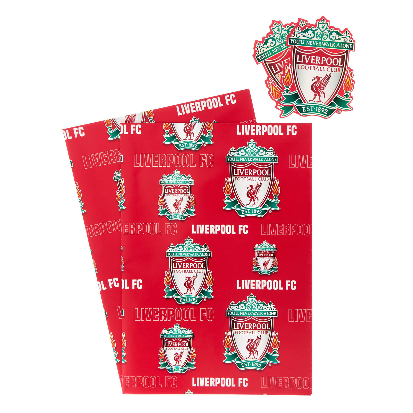 Buy Liverpool FC Wrapping Paper - 2 Sheets & 2 Tags for GBP 1.79 | Card ...