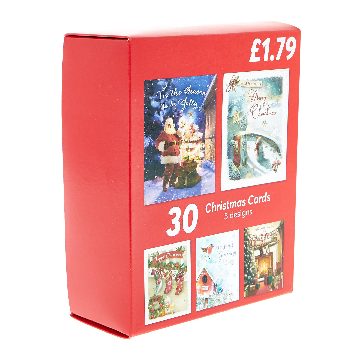Buy 30 Value Christmas Cards - Traditional (5 Designs) for GBP 1.79 ...