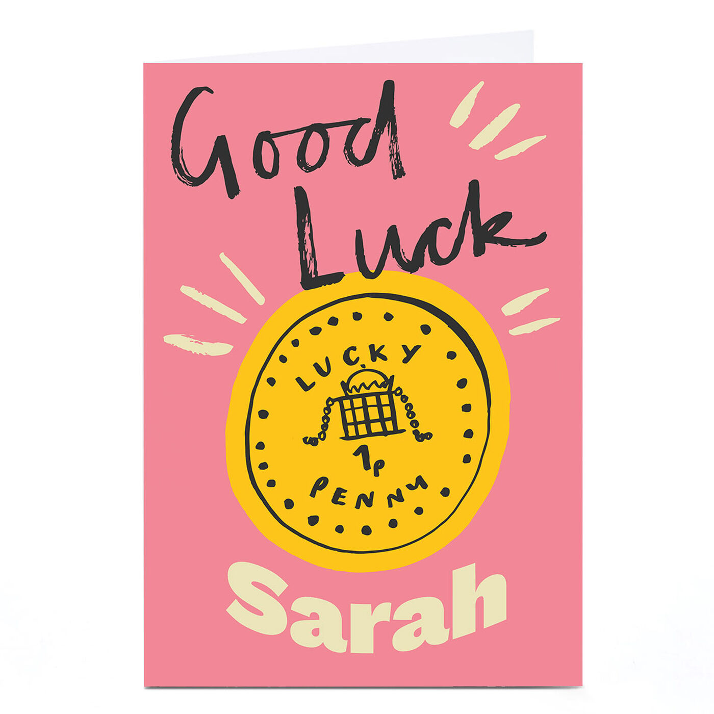 Buy Personalised Ashley Le Quere Good Luck Card - Lucky Penny for GBP 2 ...