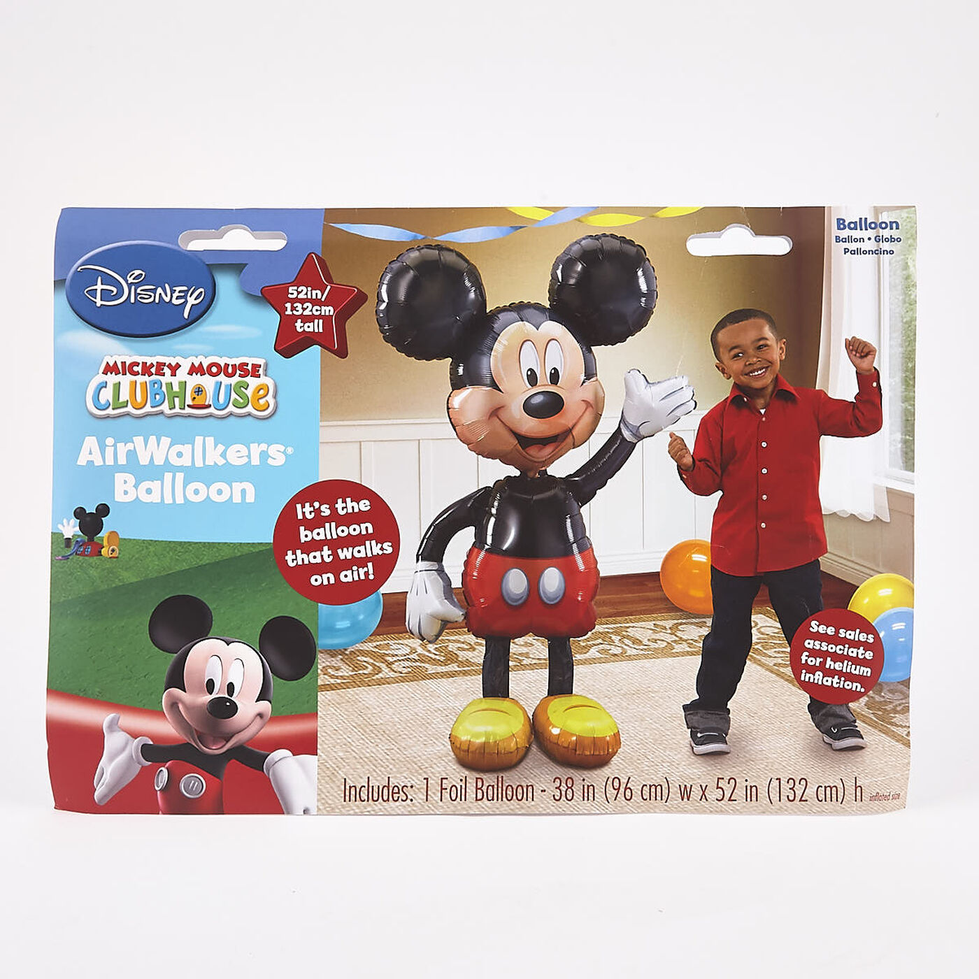 Buy Mickey Mouse Helium Airwalker Balloon (Deflated) for GBP 14.99 ...
