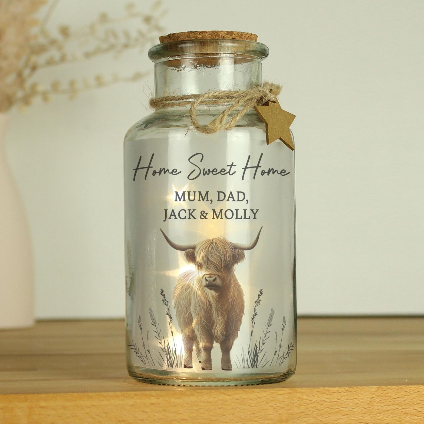 Buy Personalised Highland Cow LED Light Up Jar for GBP 16.99 | Card ...