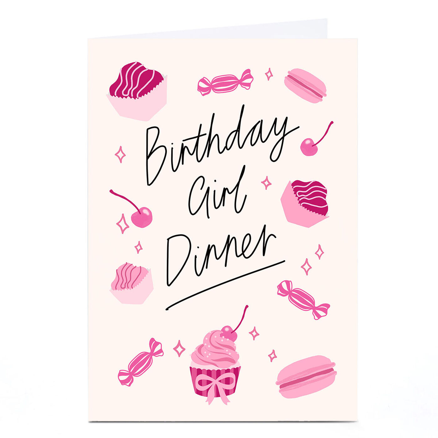Buy Personalised Birthday Card - Birthday Girl Dinner for GBP 1.99 ...