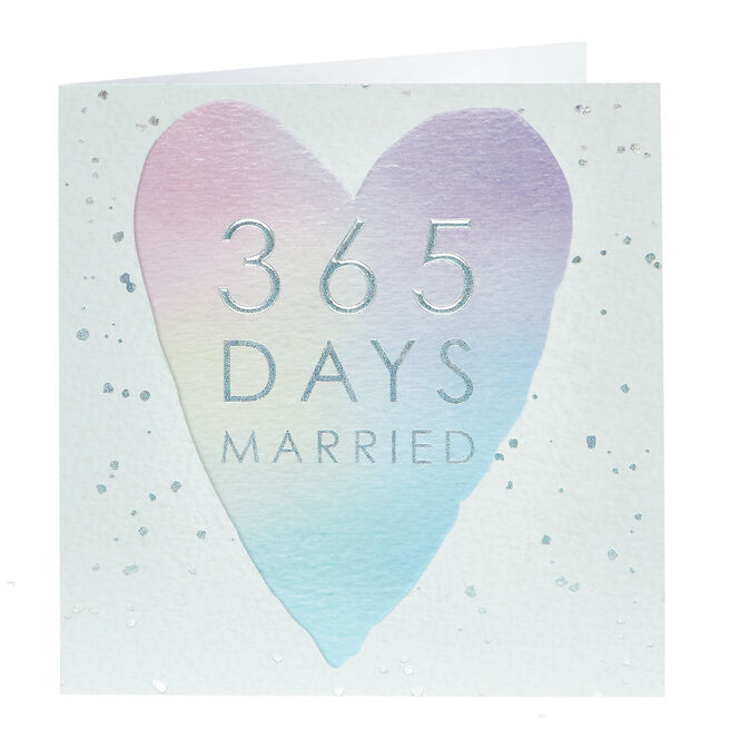 1st Anniversary Cards - First Wedding Anniversay Cards for Husband & Wife UK | Card Factory