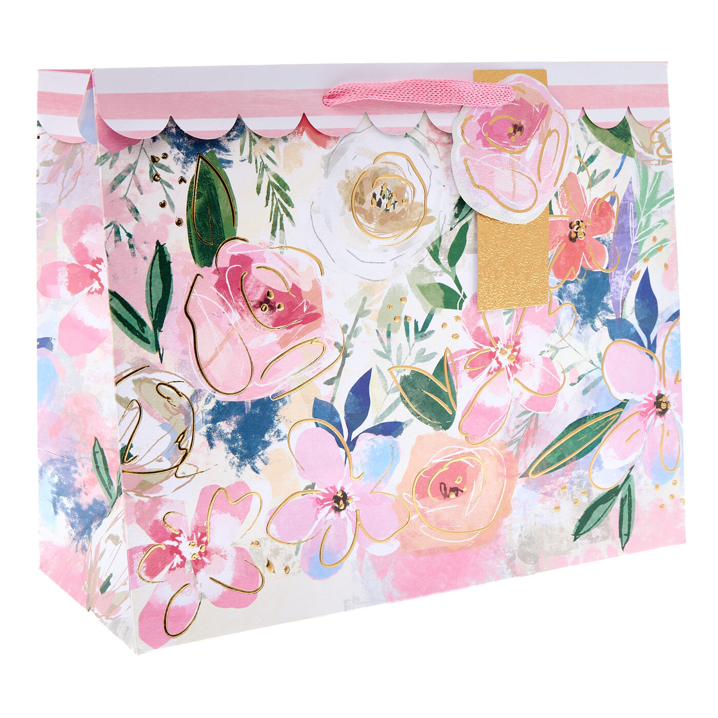 Buy Pretty Floral Large Landscape Gift Bag for GBP 1.99 | Card Factory UK