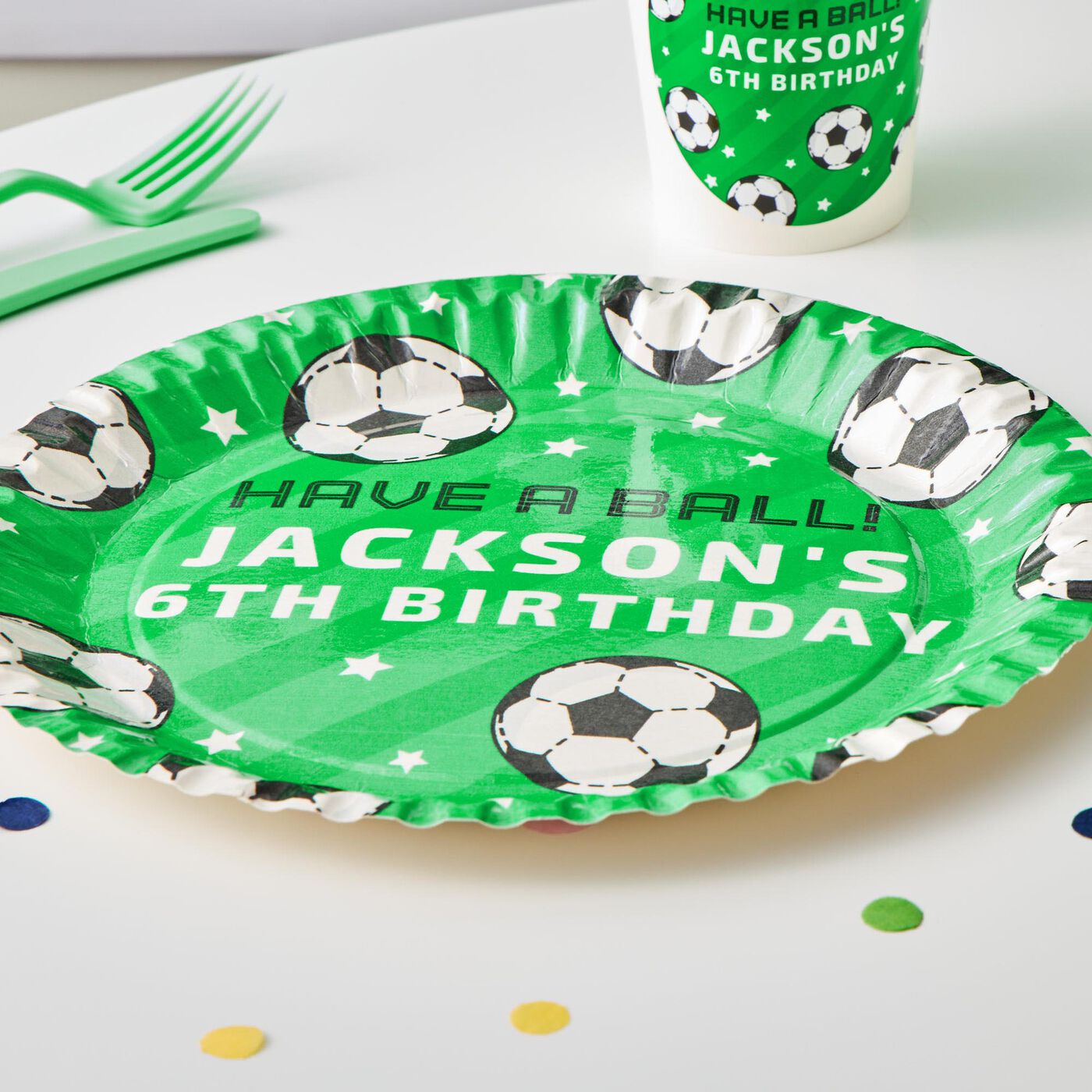 Buy Football Personalised Party Plate for GBP 0.80 | Card Factory UK