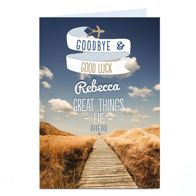 Leaving Cards, Personalised Sorry You're Leaving & Goodbye Cards UK ...