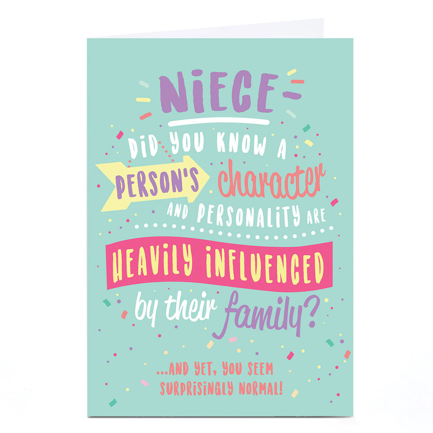 Buy Birthday Card - You Seem Surprisingly Normal, Niece for GBP 1.99 ...