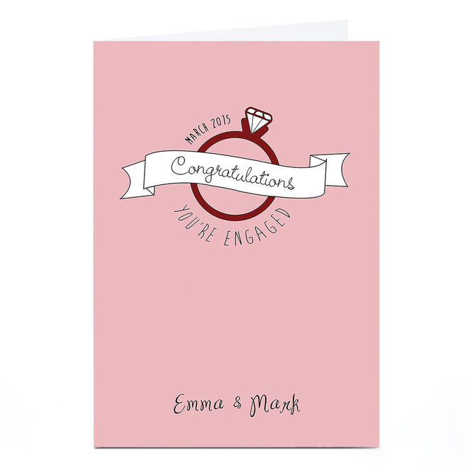 Engagement Cards, Personalised Engagement Congratulations Cards Online ...