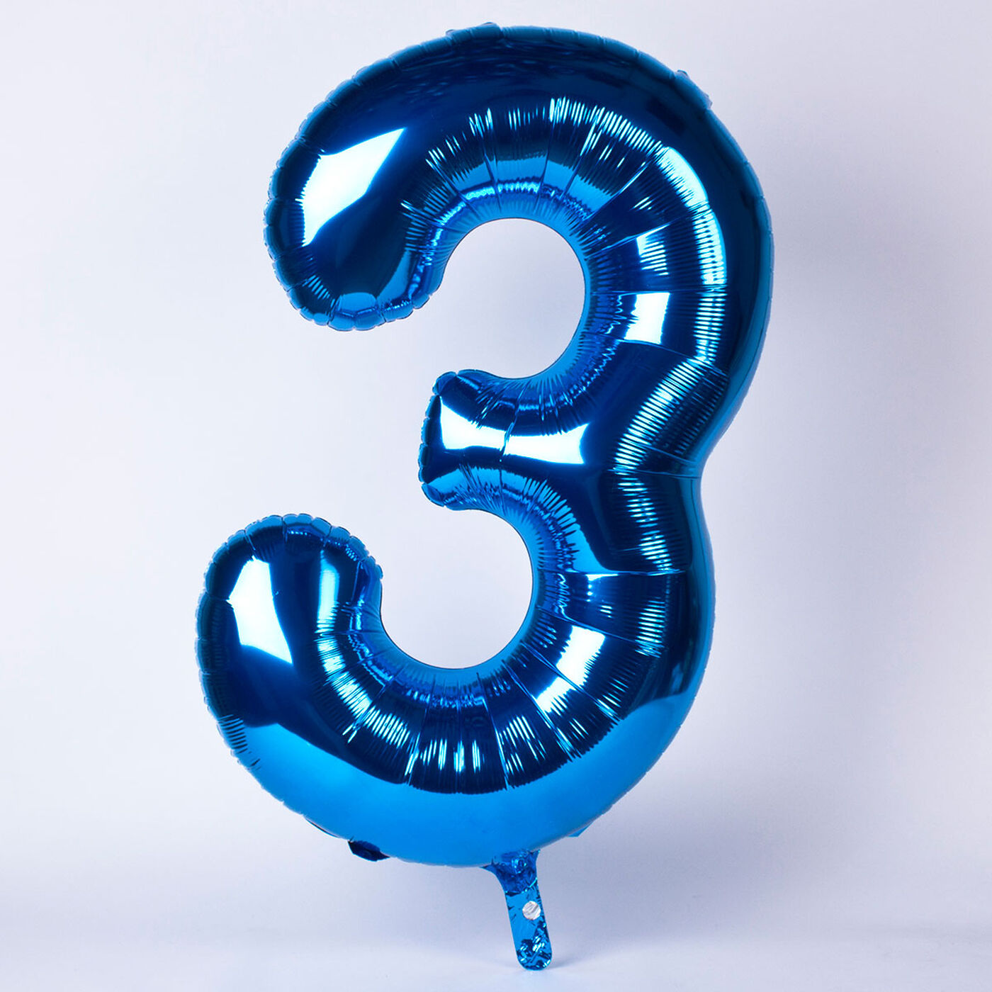 Blue Giant Number Helium Balloons 0-9 - INFLATED