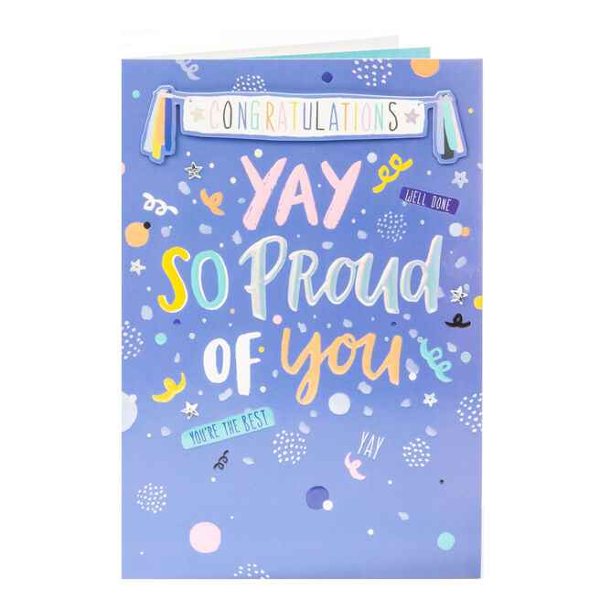 Congratulations Cards, Personalised Well Done Cards for 99p Online UK ...