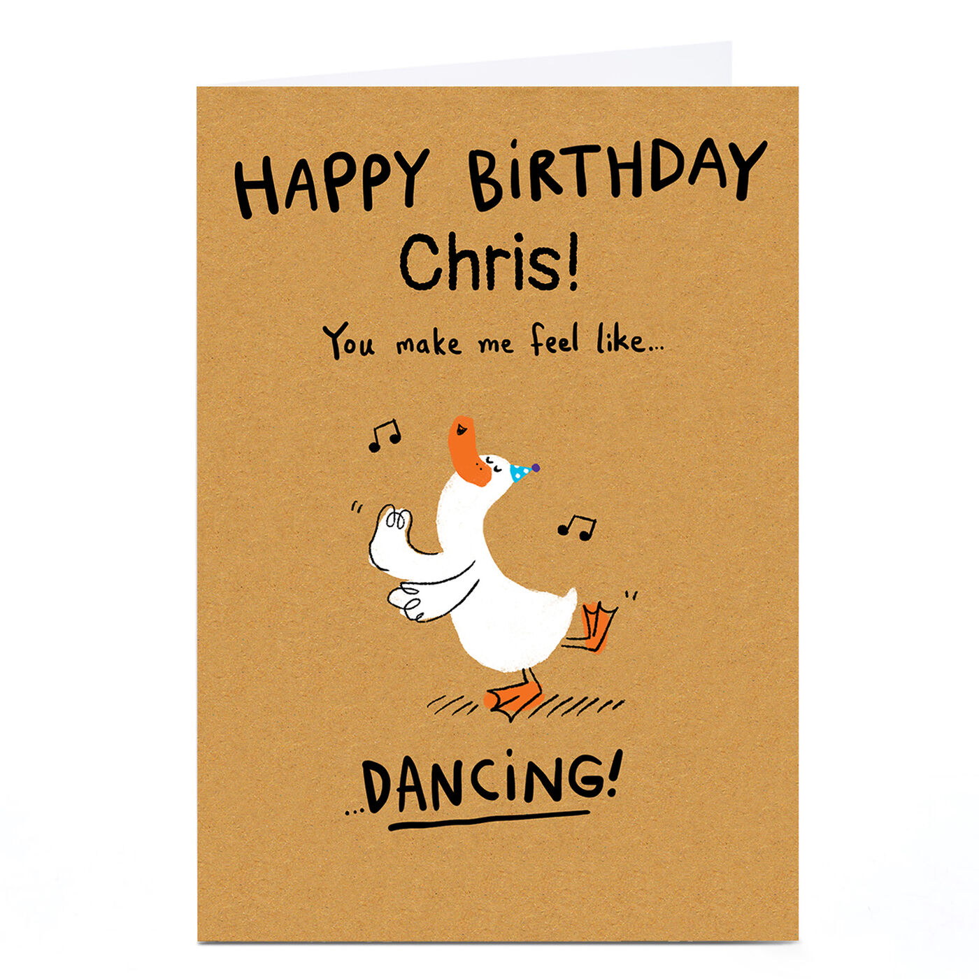 Buy Personalised Hew Ma Birthday Card - Feel Like Dancing for GBP 2.99 ...
