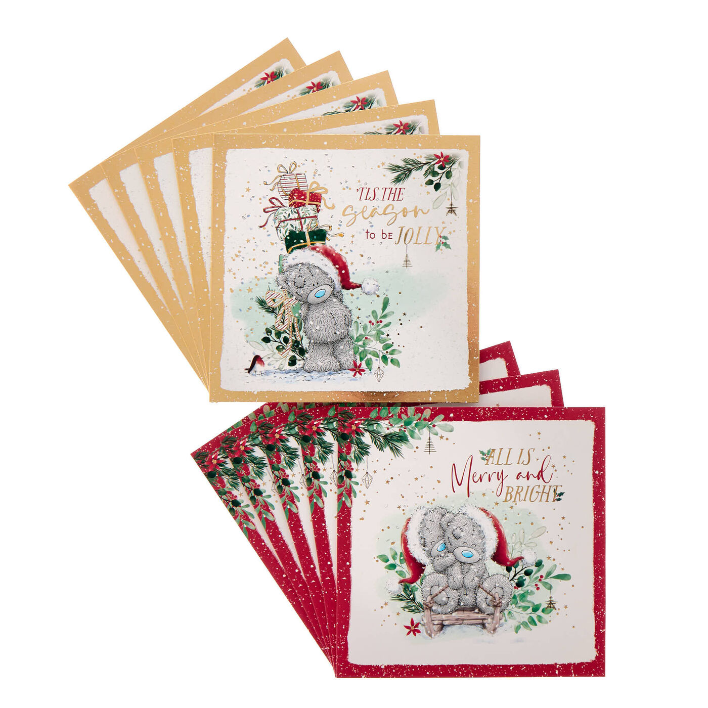 Buy Me To You Tatty Teddy Christmas Cards - Pack of 12 (2 Designs) for ...
