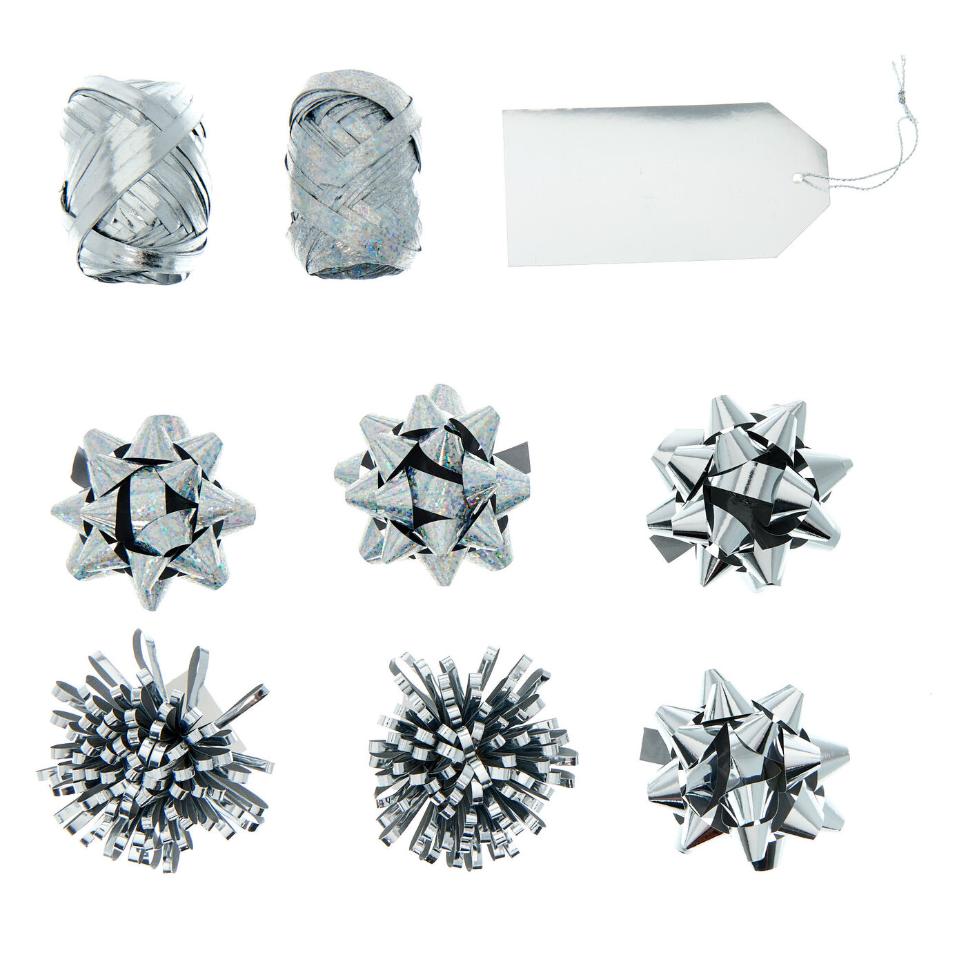 Buy Luxury Christmas Wrap Accessories Pack - Silver for GBP 2.99 | Card ...
