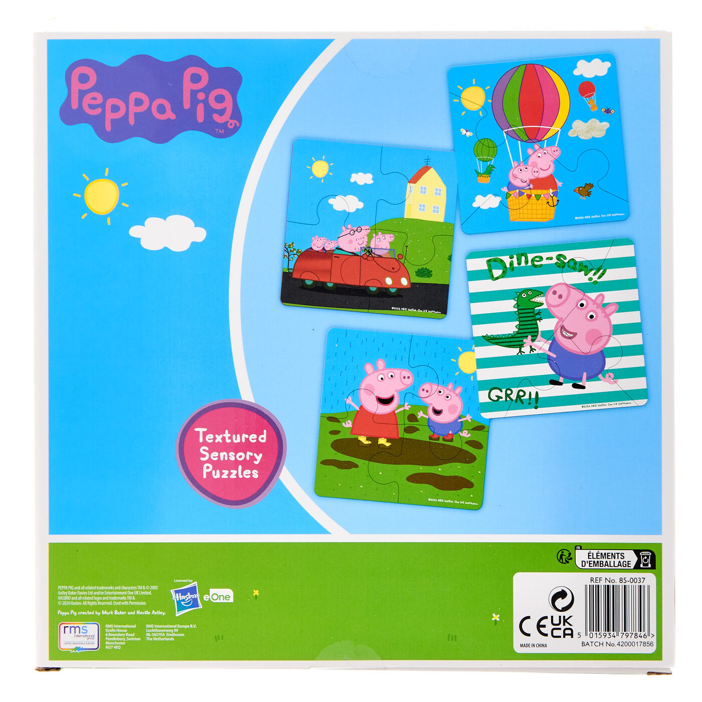 Buy Peppa Pig Touch & Feel Puzzles - Pack of 4 for GBP 3.99 | Card ...