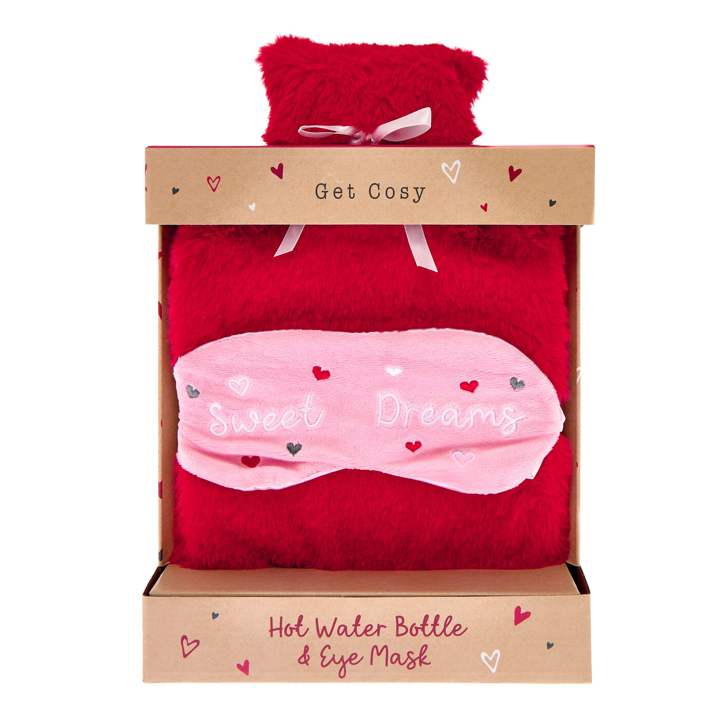 Buy Get Cosy Hot Water Bottle & Eye Mask Gift Set for GBP 5.99 | Card ...