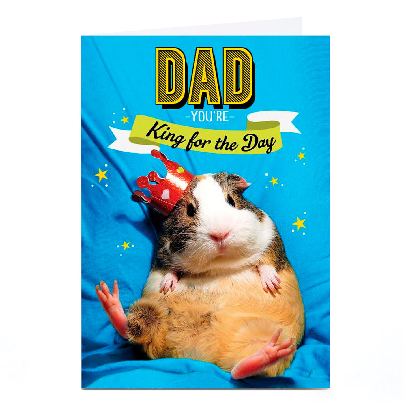Buy Personalised Birthday Card - Guinea Pig King, Dad for GBP 2.99 ...