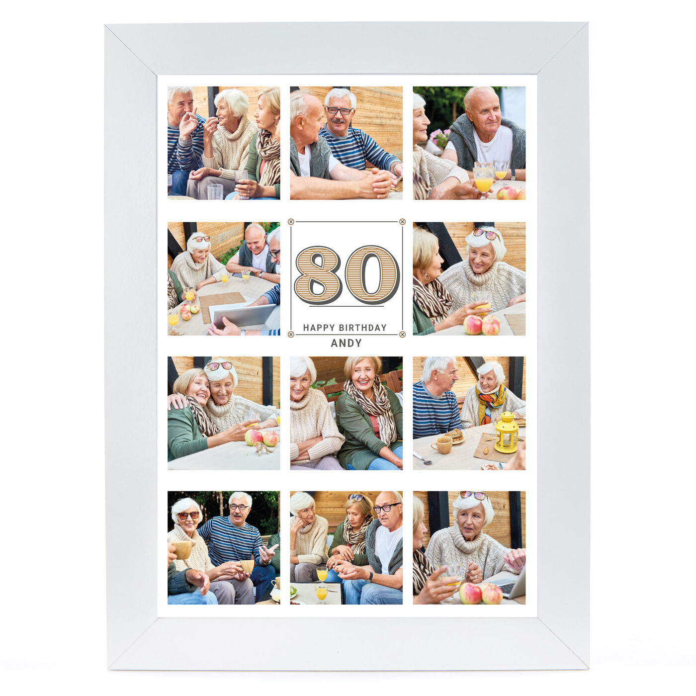 Buy Personalised Milestone Age Photo Print - Editable Age Collage Print ...