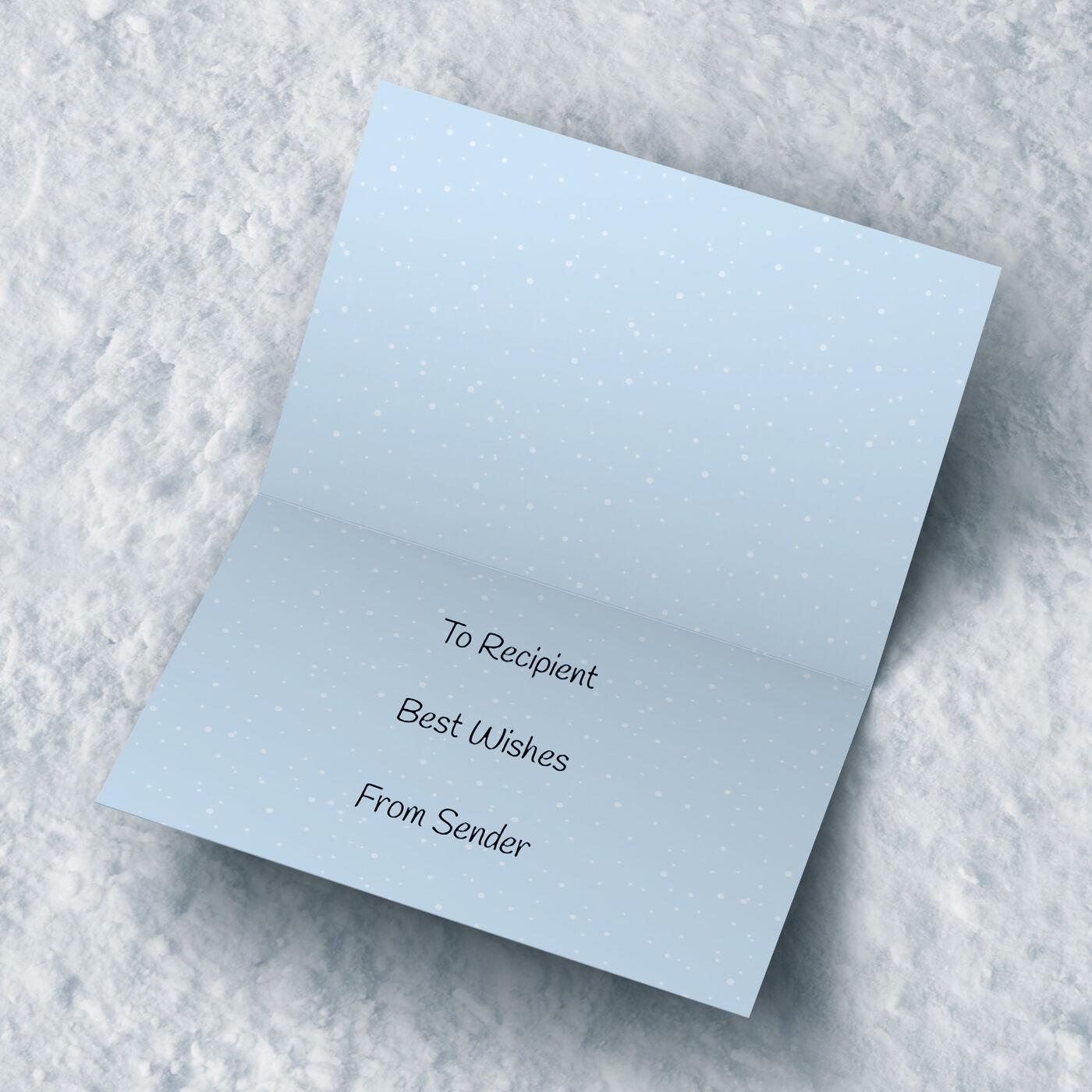 Buy Personalised Christmas Card - Blue Snow Scene for GBP 1.79 | Card ...