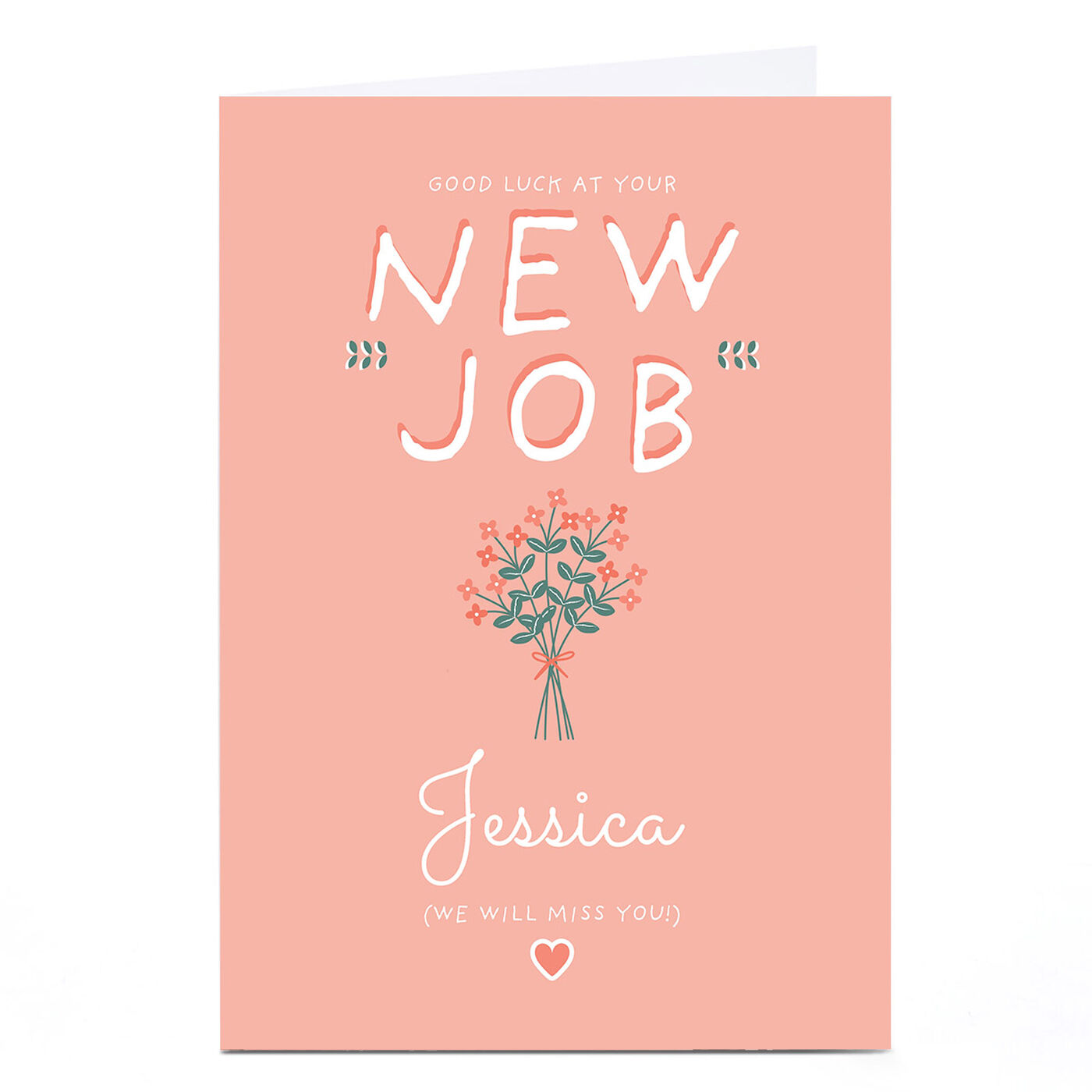 Buy Personalised Juniper & Rose Studio New Job Card - Good Luck for GBP ...