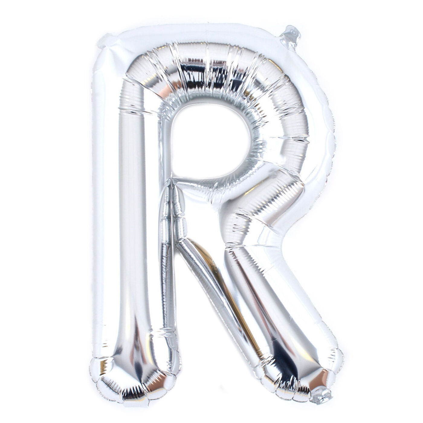 Silver Air-Inflated Letter Balloons - Deflated