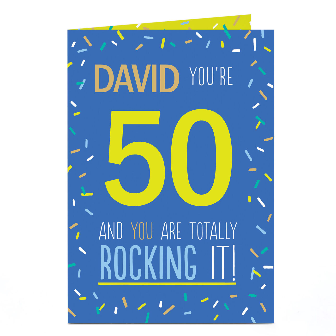 Buy Personalised Birthday Card - Rocking Birthday, Editable Age for GBP ...