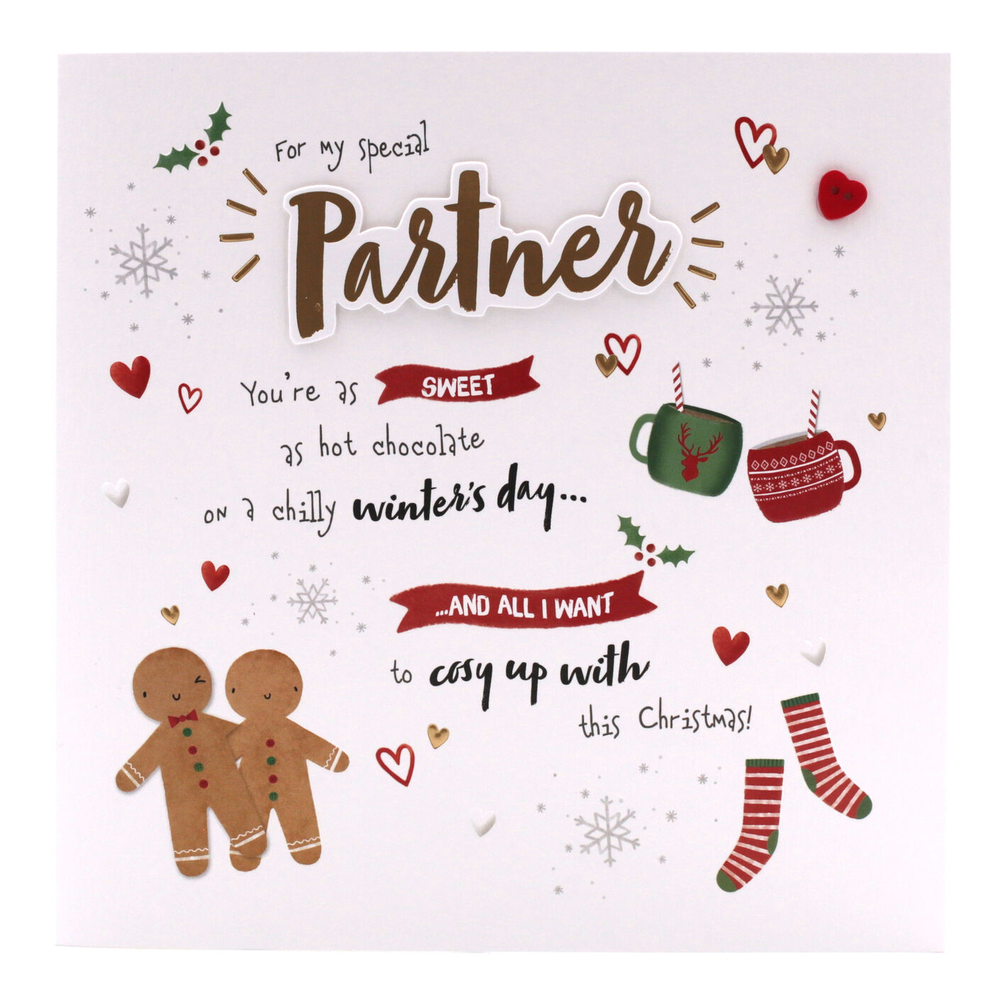 Buy Exquisite Collection Christmas Card - Partner, Christmas Treats for ...