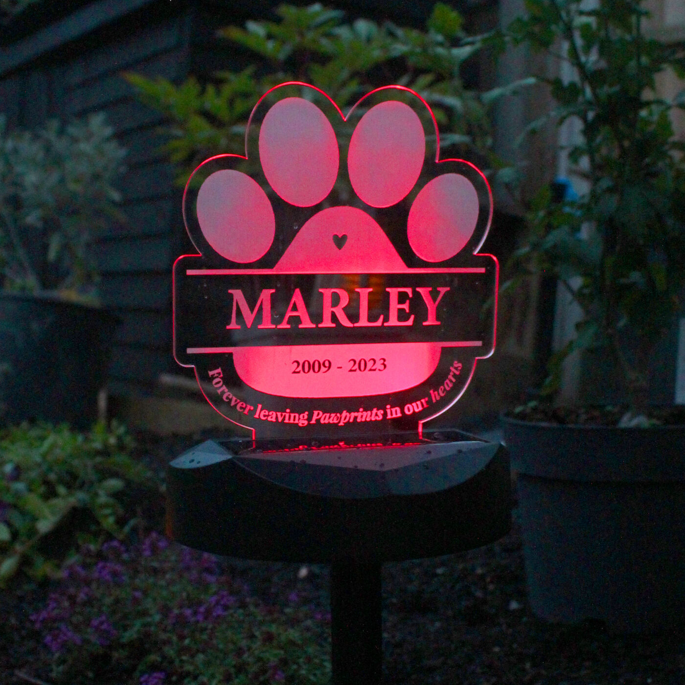 Buy Personalised Pet Memorial Outdoor Solar Light for GBP 29.99 | Card ...