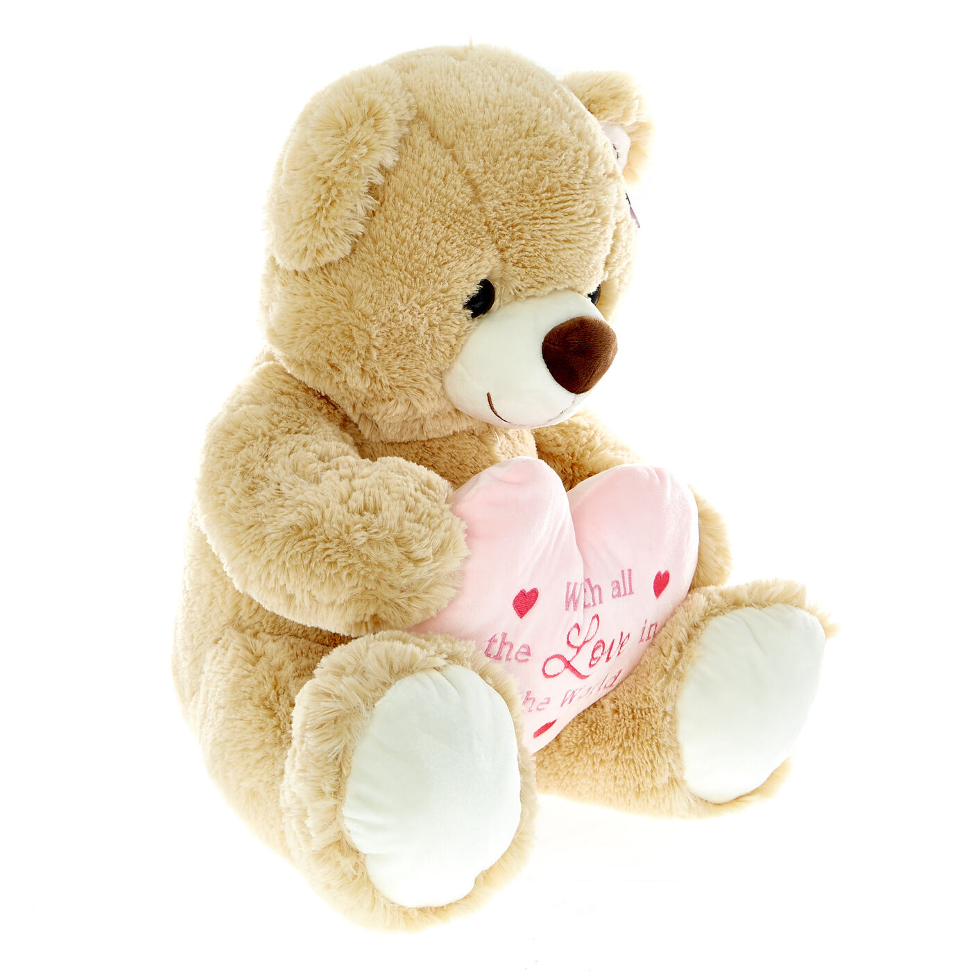 Buy Large Bear With Heart Soft Toy for GBP 9.99 | Card Factory UK