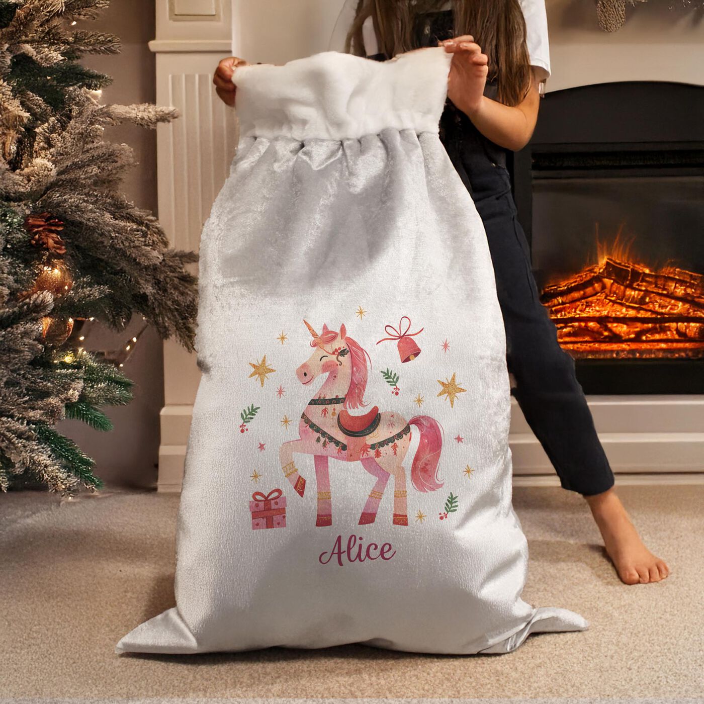 Buy Personalised Unicorn Christmas Sack for GBP 19.99 | Card Factory UK