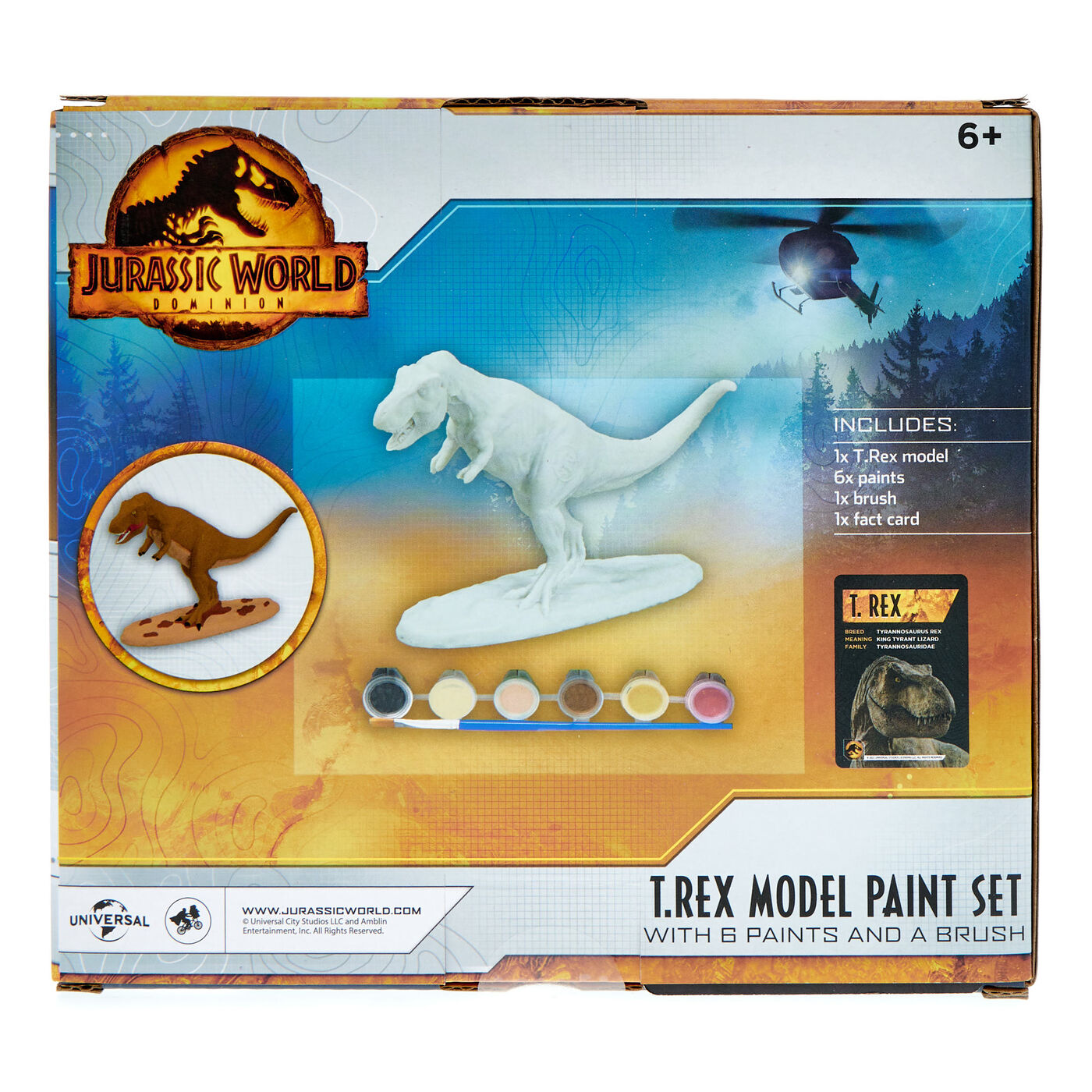 Buy Jurassic World Dominion T Rex Model Paint Set for GBP 3.99 | Card ...