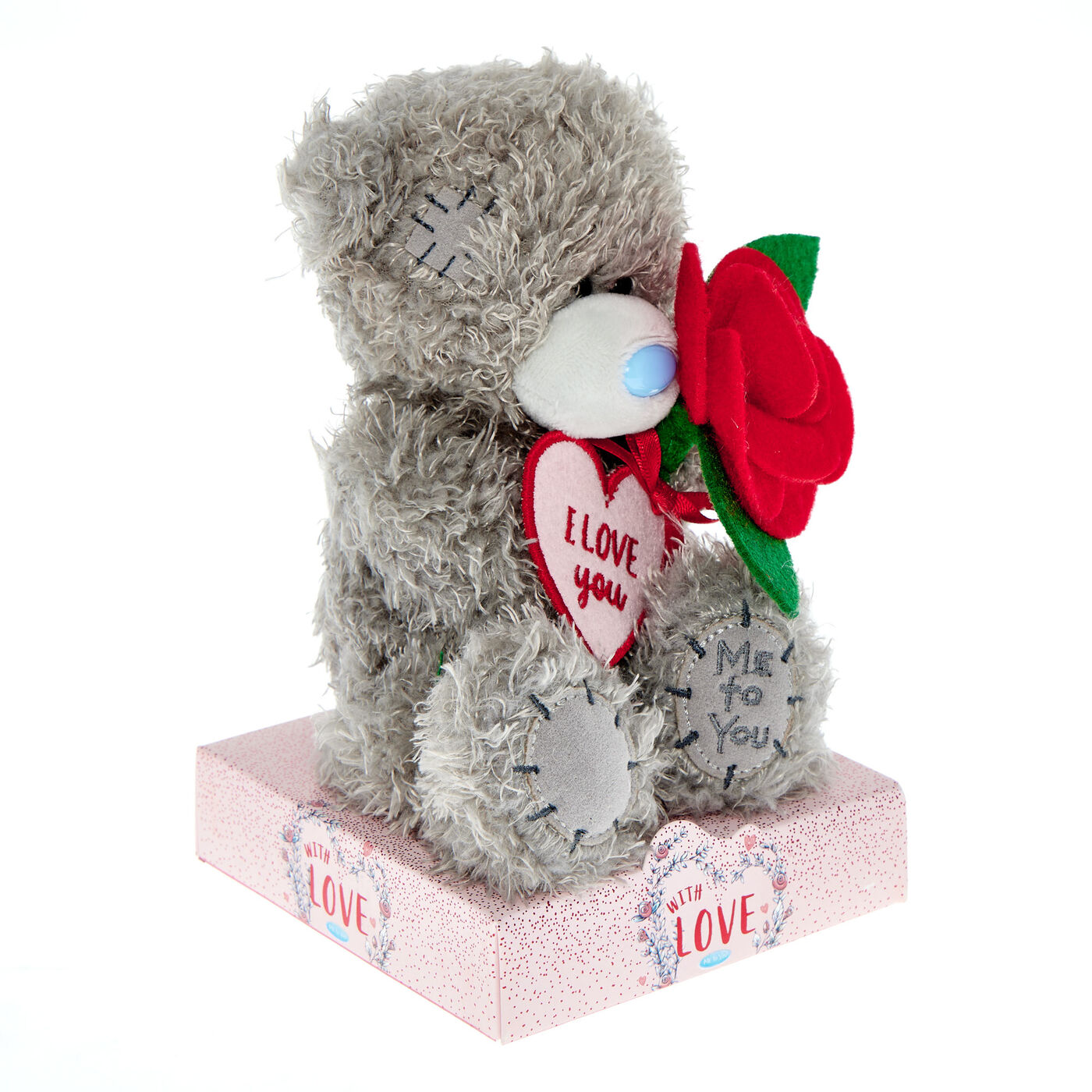 Buy Me To You Tatty Teddy Love Heart & Rose Plush Bear for GBP 7.99 ...