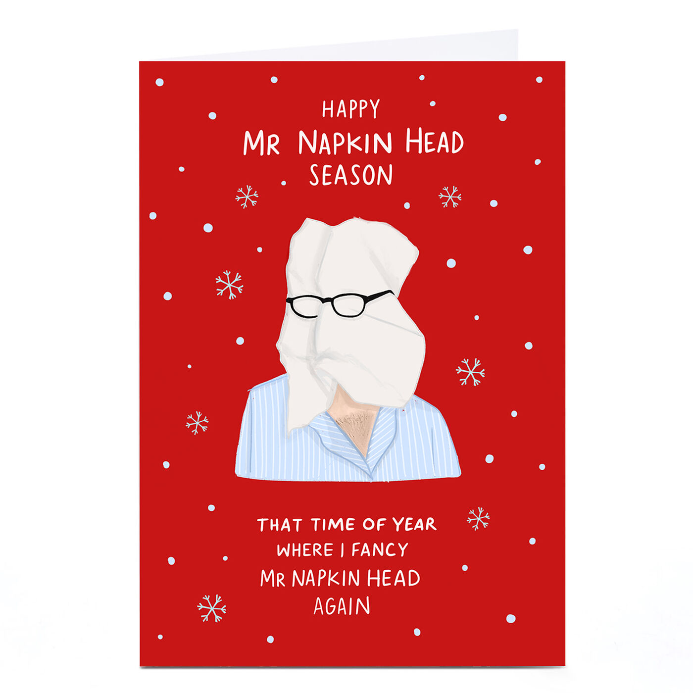 Buy Personalised Christmas Card Mr Napkin Head For Gbp 179 Card Factory Uk
