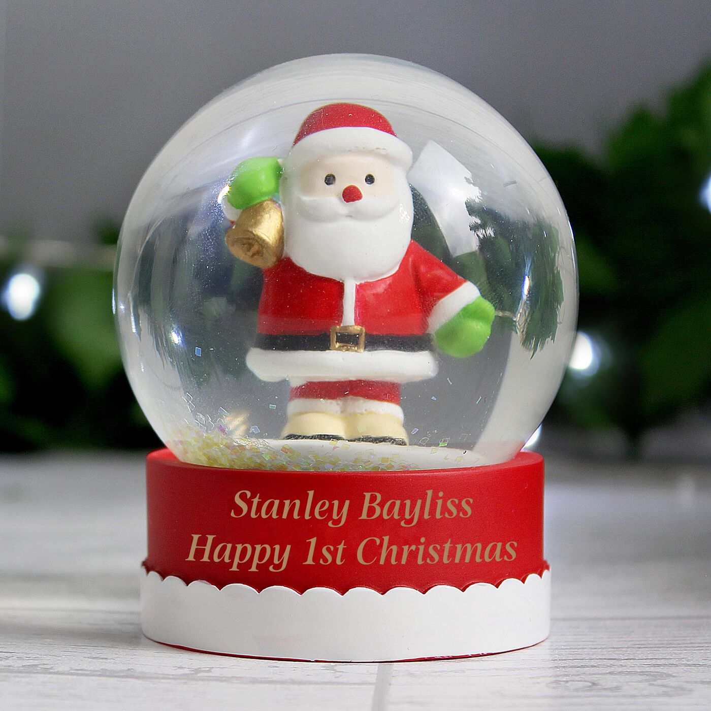 Buy Personalised Santa Snow Globe for GBP 14.99 | Card Factory UK