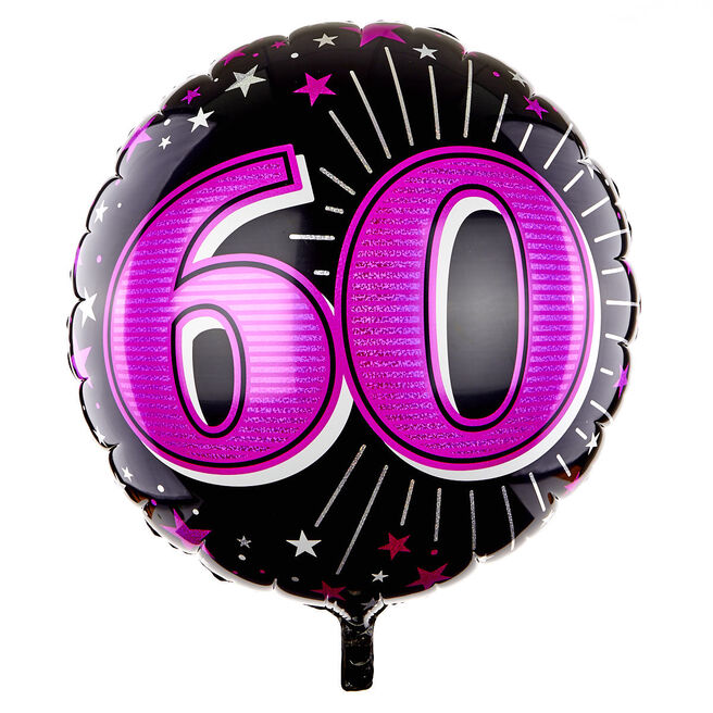 60th Birthday Balloons, Happy 60th Birthday Helium Balloons Delivered ...