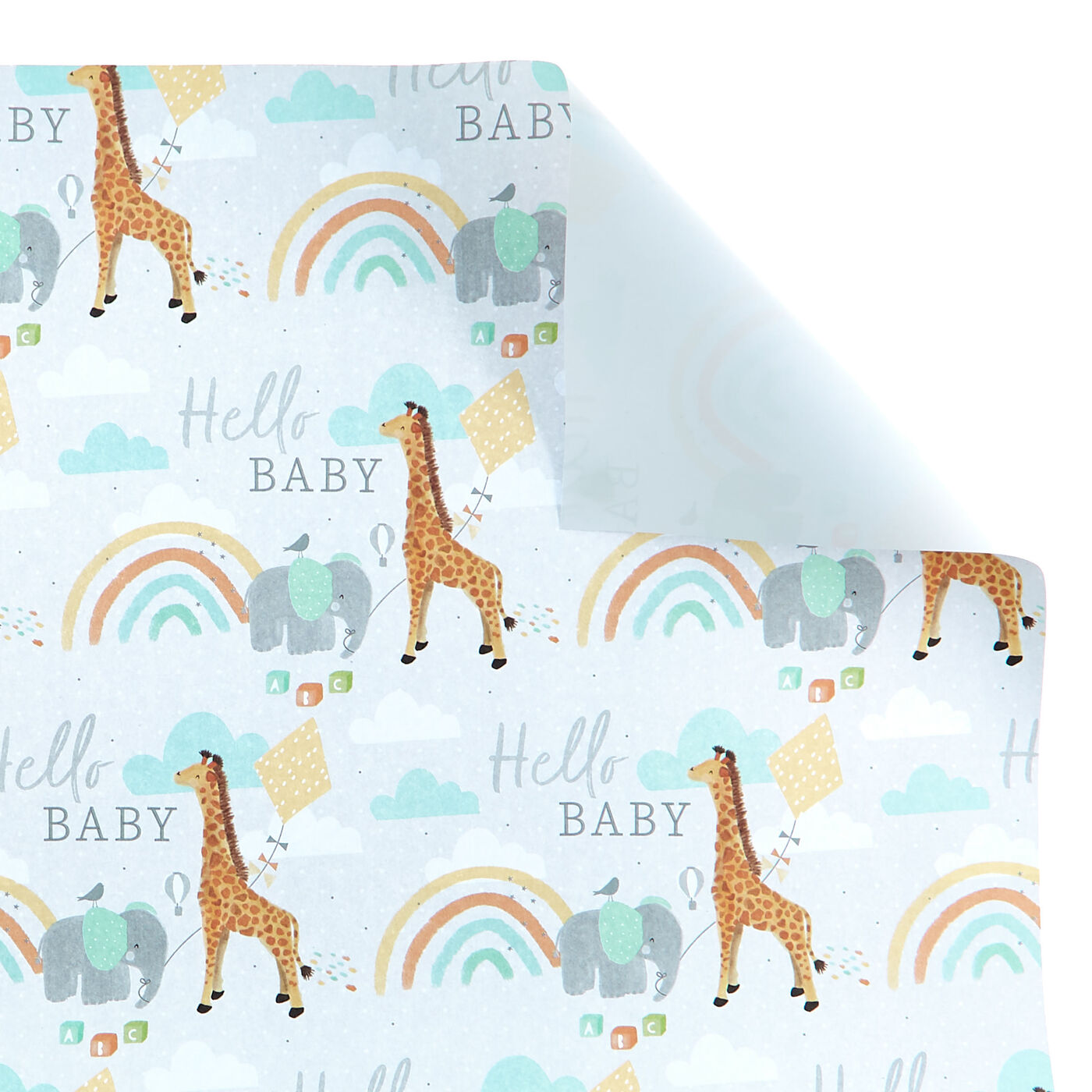 Buy Hello Baby Wrapping Paper - 1 Sheet for GBP 0.45 | Card Factory UK