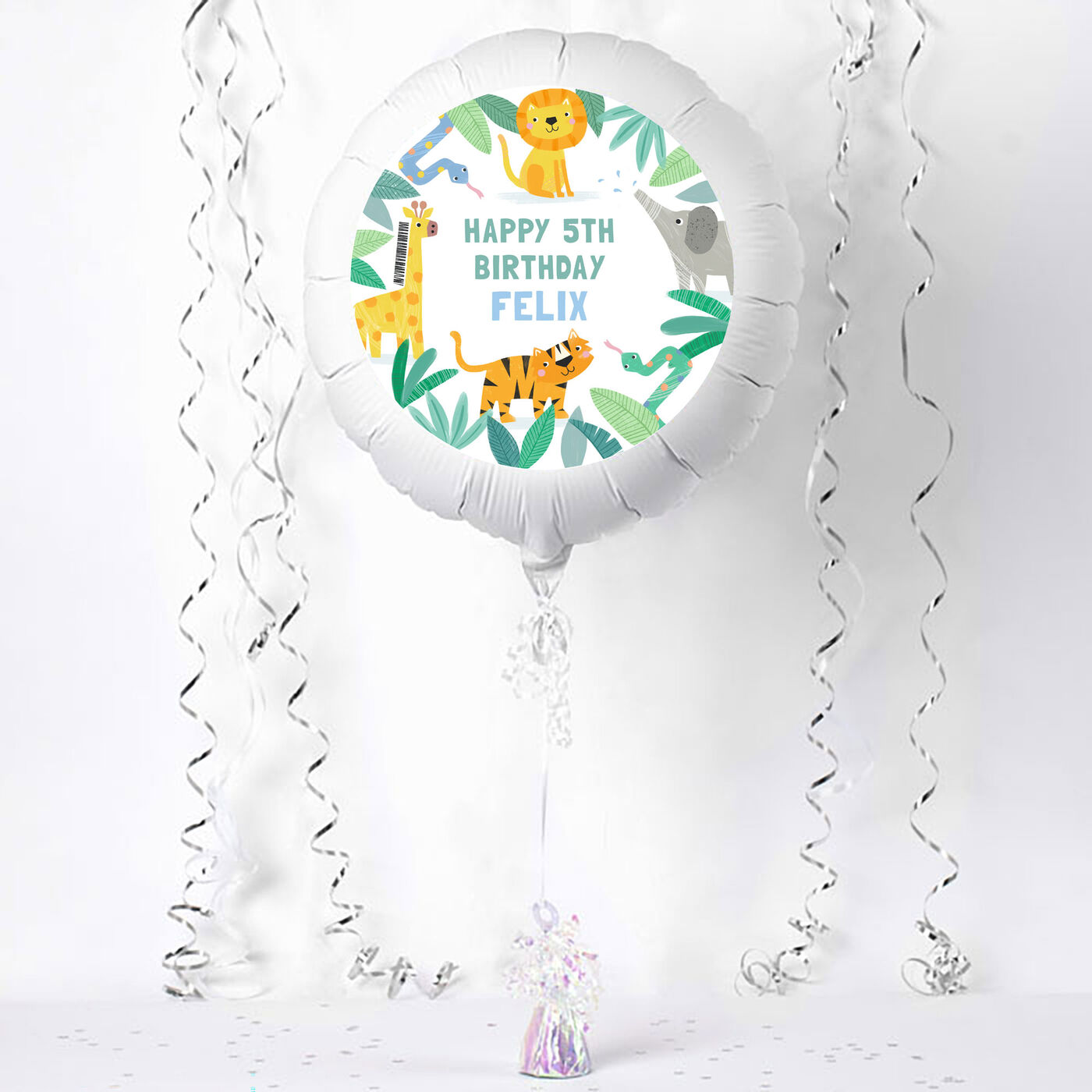 Buy Personalised Large Helium Balloon - Jungle Animals for GBP 19.99 ...