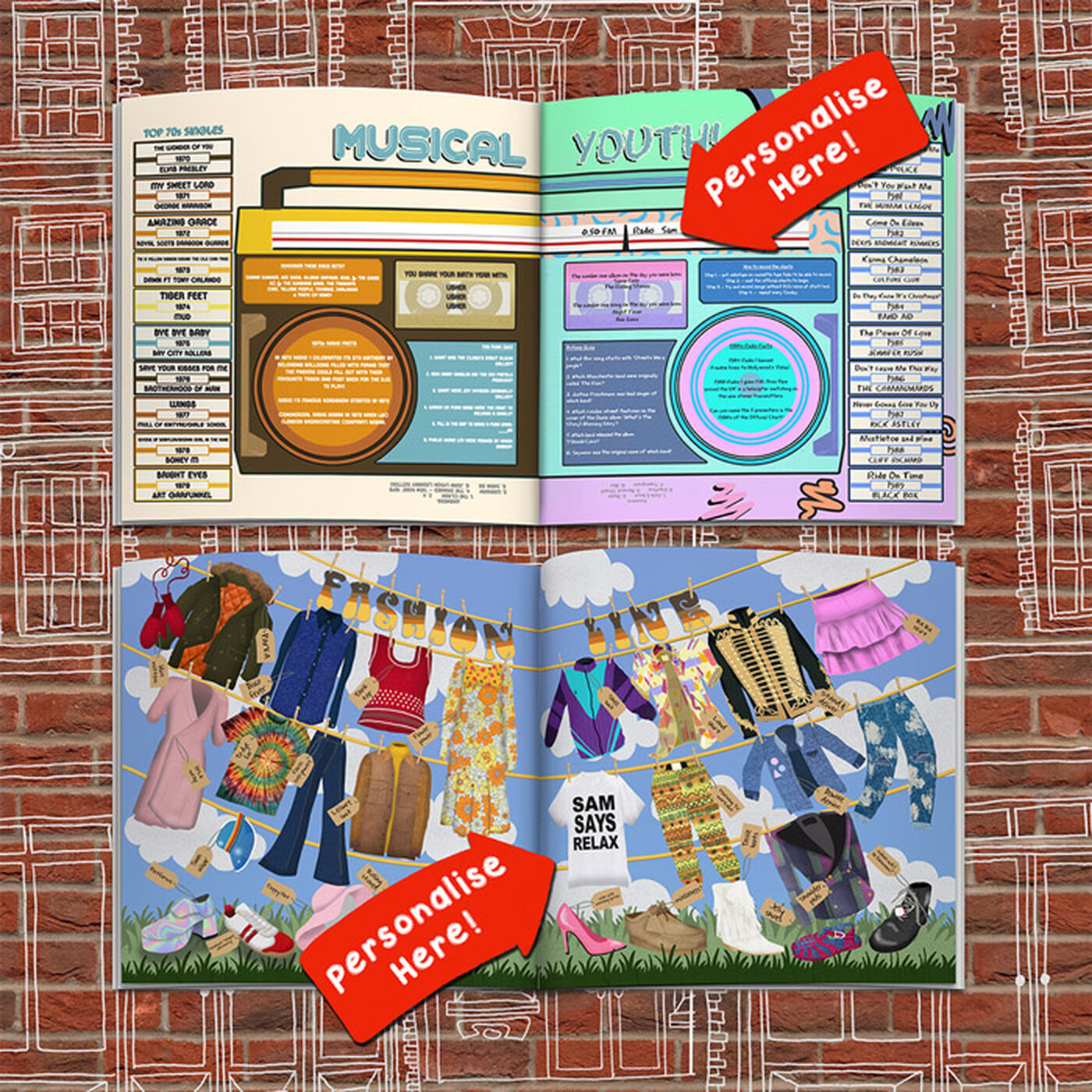Buy Personalised Book - Memory Lane 55th Birthday for GBP 22.99 | Card ...