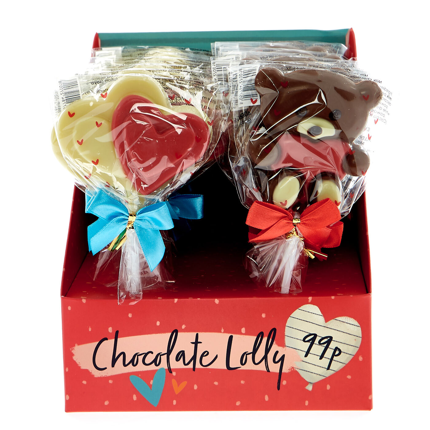 Buy Assorted Valentine's Day Chocolate Lollies - Pack Of 22 for GBP 11. ...