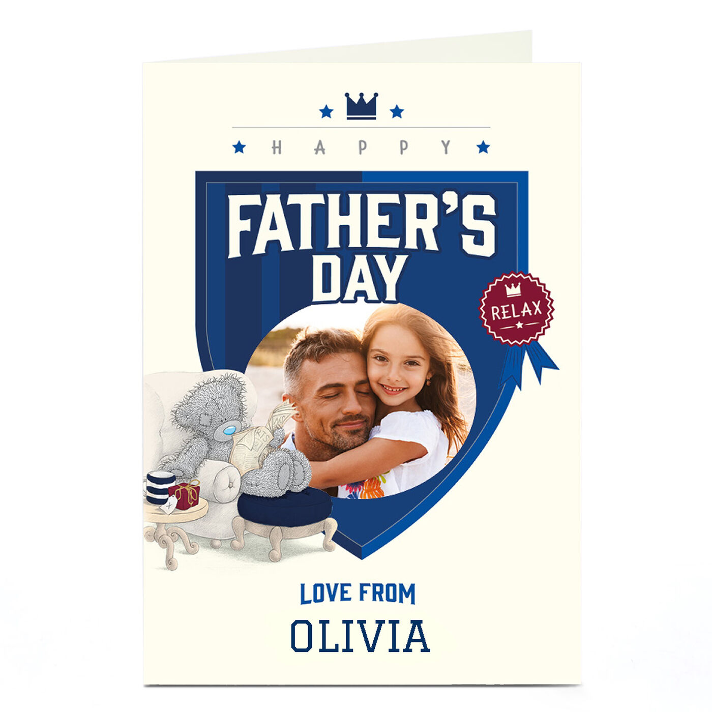 Buy Photo Tatty Teddy Father's Day Card - Relaxing Bear for GBP 2.99 ...