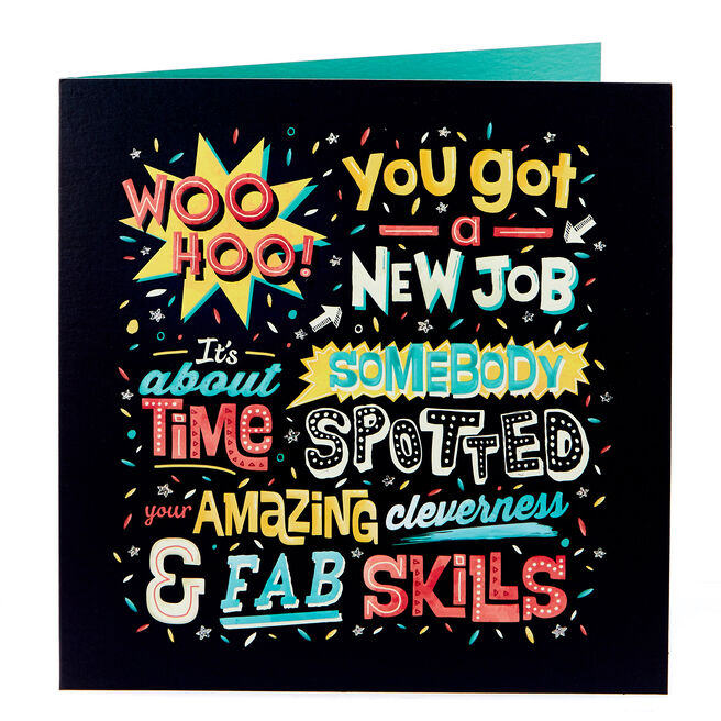 New Job Cards, Unique & Funny Congratulations, Good Luck & Proud of You ...