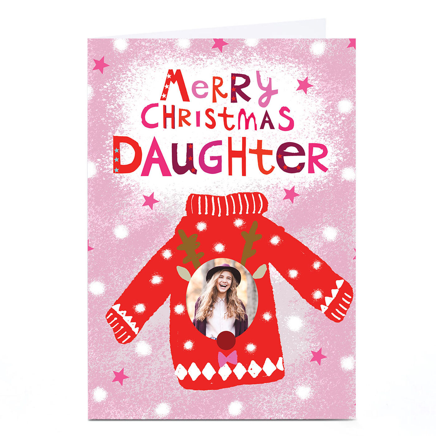 Buy Photo Lindsay Kirby Christmas Card - Christmas Jumper, Daughter for ...