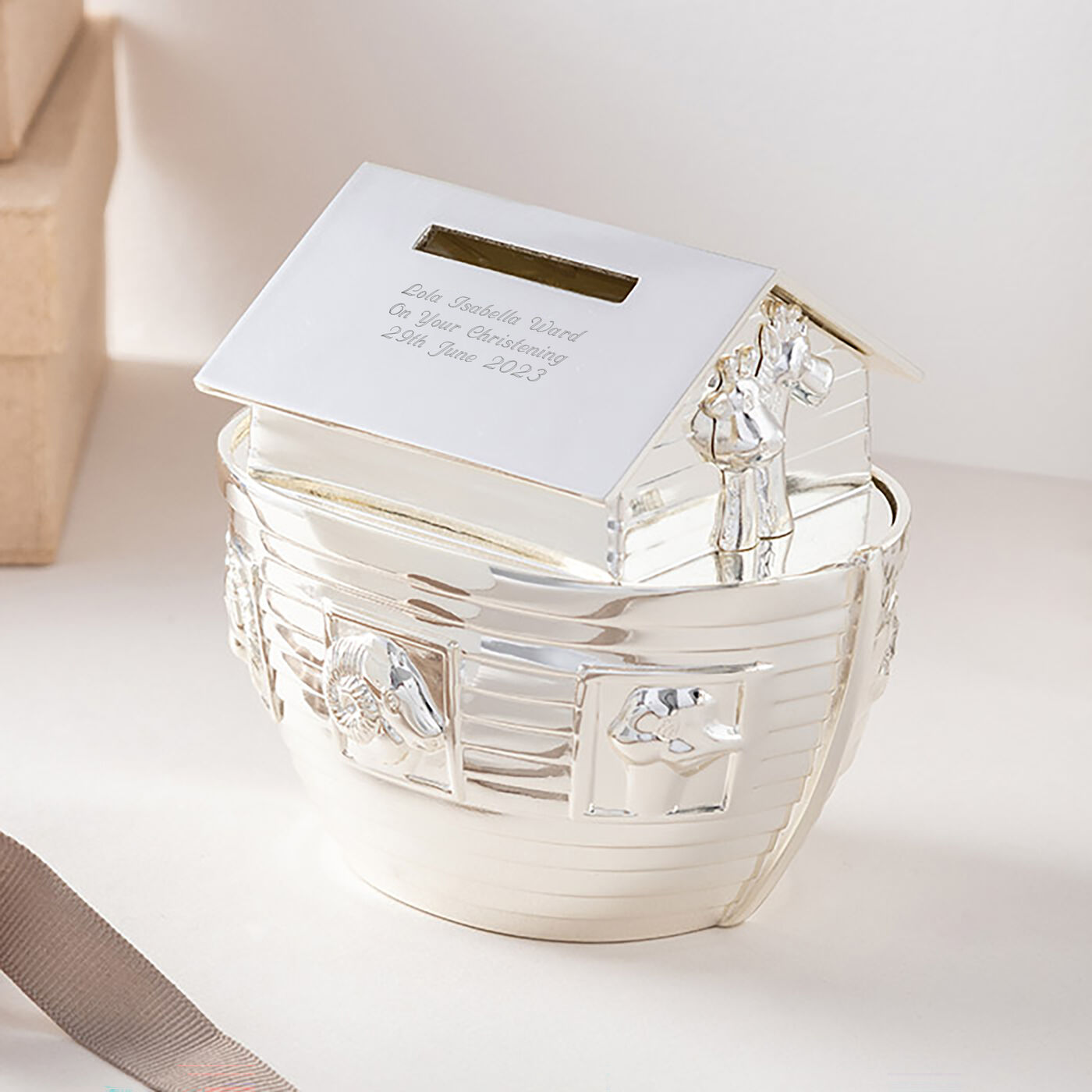 Buy Engraved Noah's Ark Money Box for GBP 24.99 | Card Factory UK