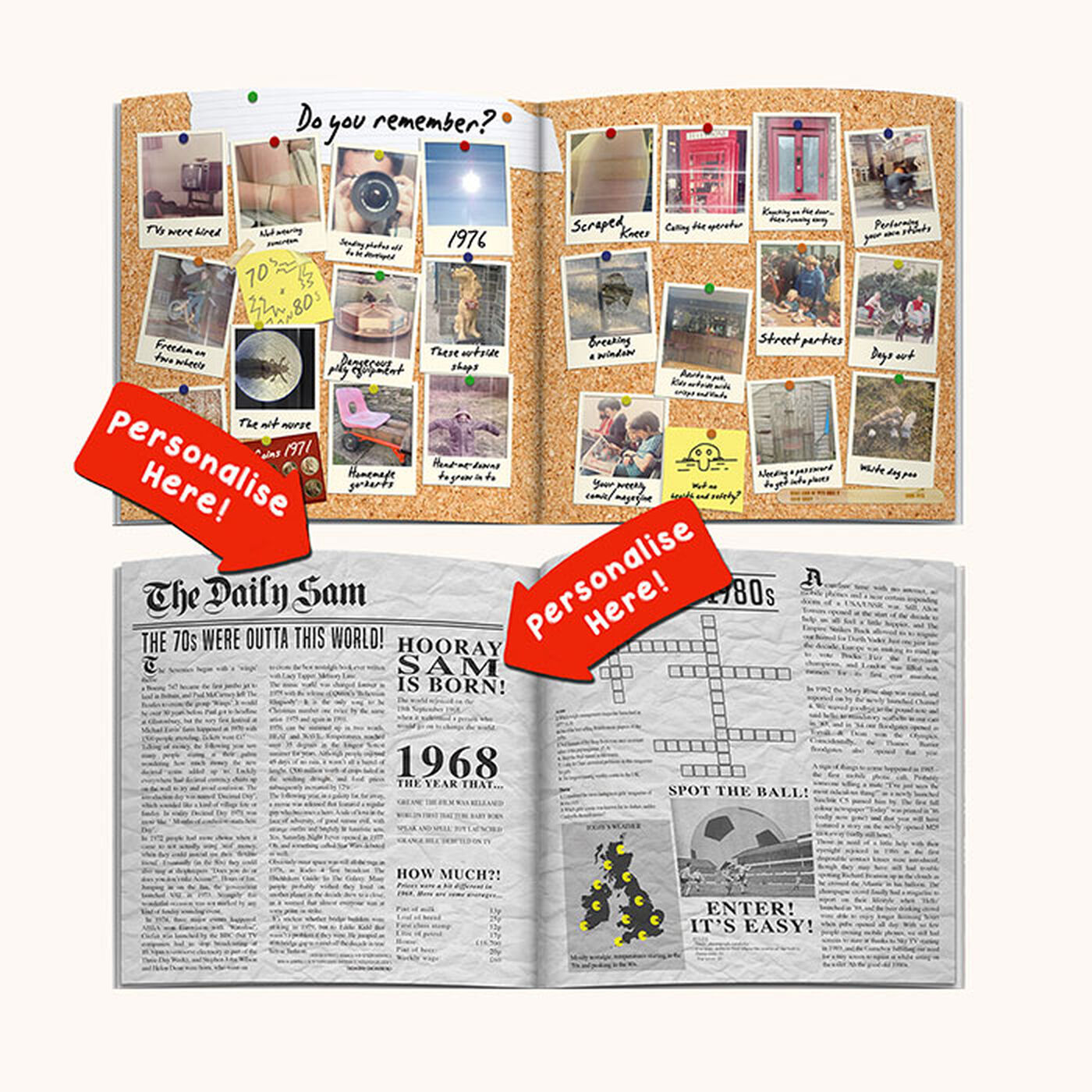 Buy Personalised Book - Memory Lane 50th Birthday for GBP 22.99 | Card ...