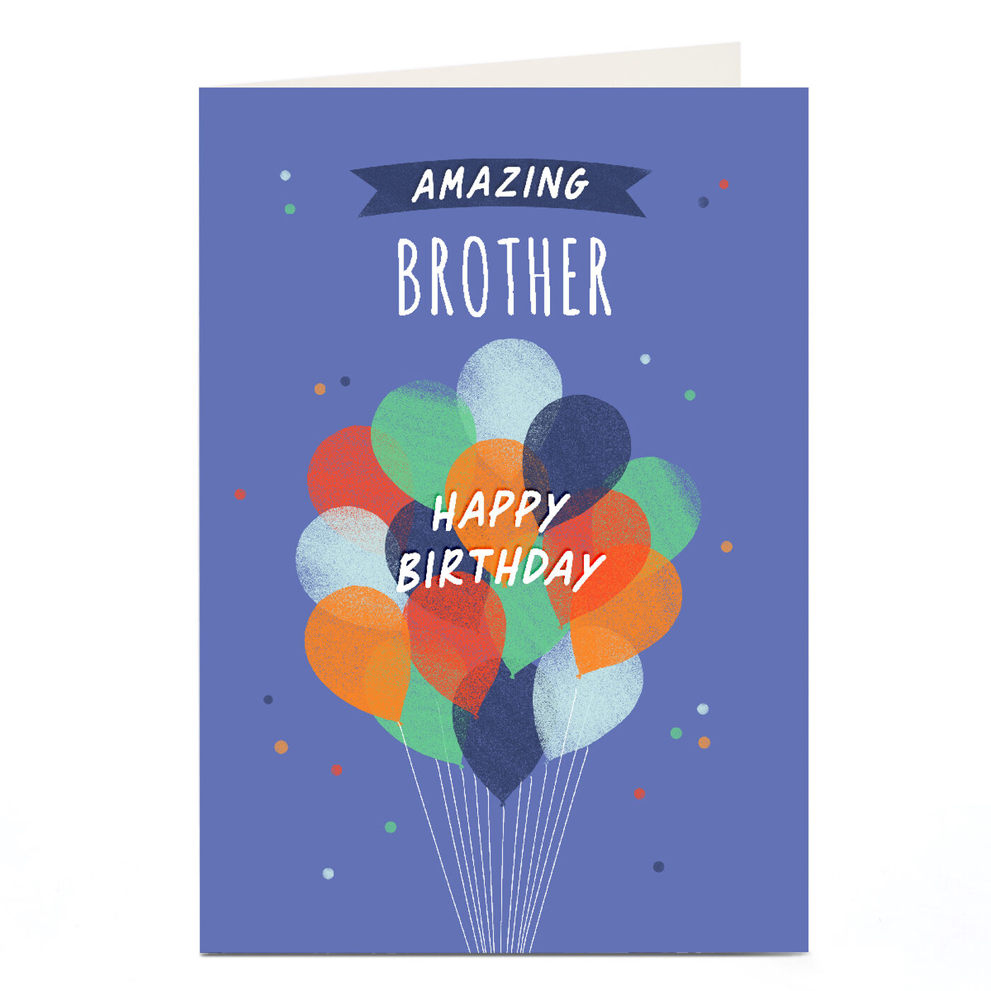 Buy Personalised Birthday Card - Amazing Brother Balloons, Any Name for ...