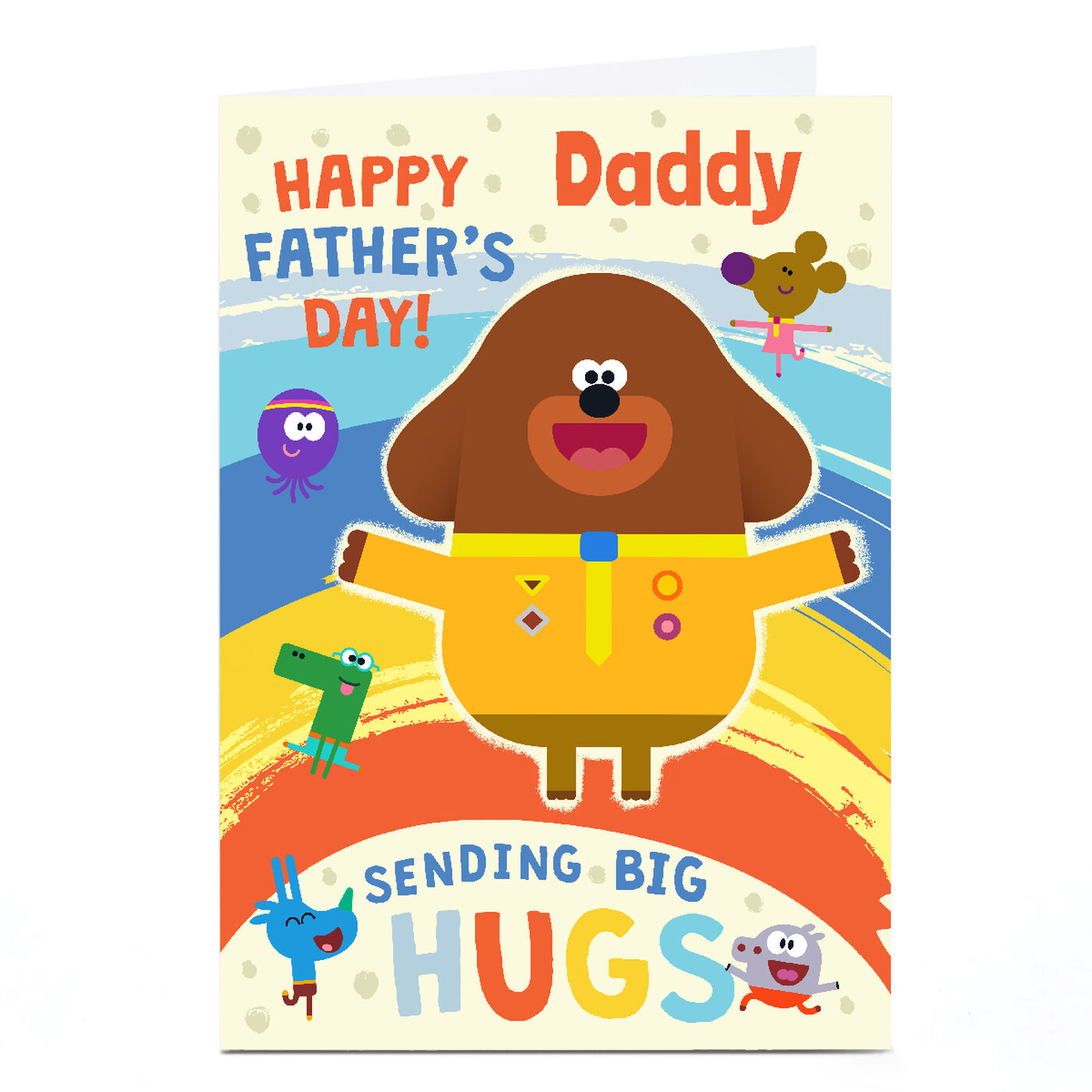 Buy Personalised Duggee Father's Day Card - Sending Big Hugs for GBP 2. ...