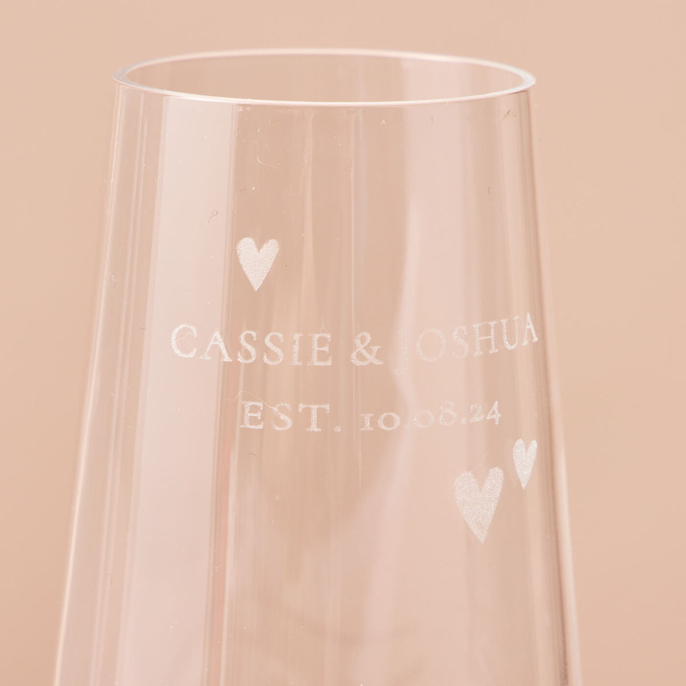 Buy Engraved Set Of Two Champagne Flutes embellished with Crystals ...