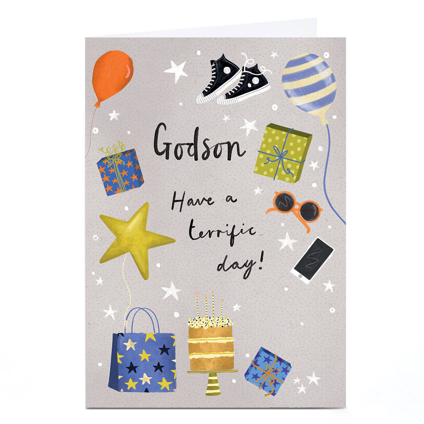 Buy Personalised Birthday Card - Have A Terrific Day Presents, Godson ...