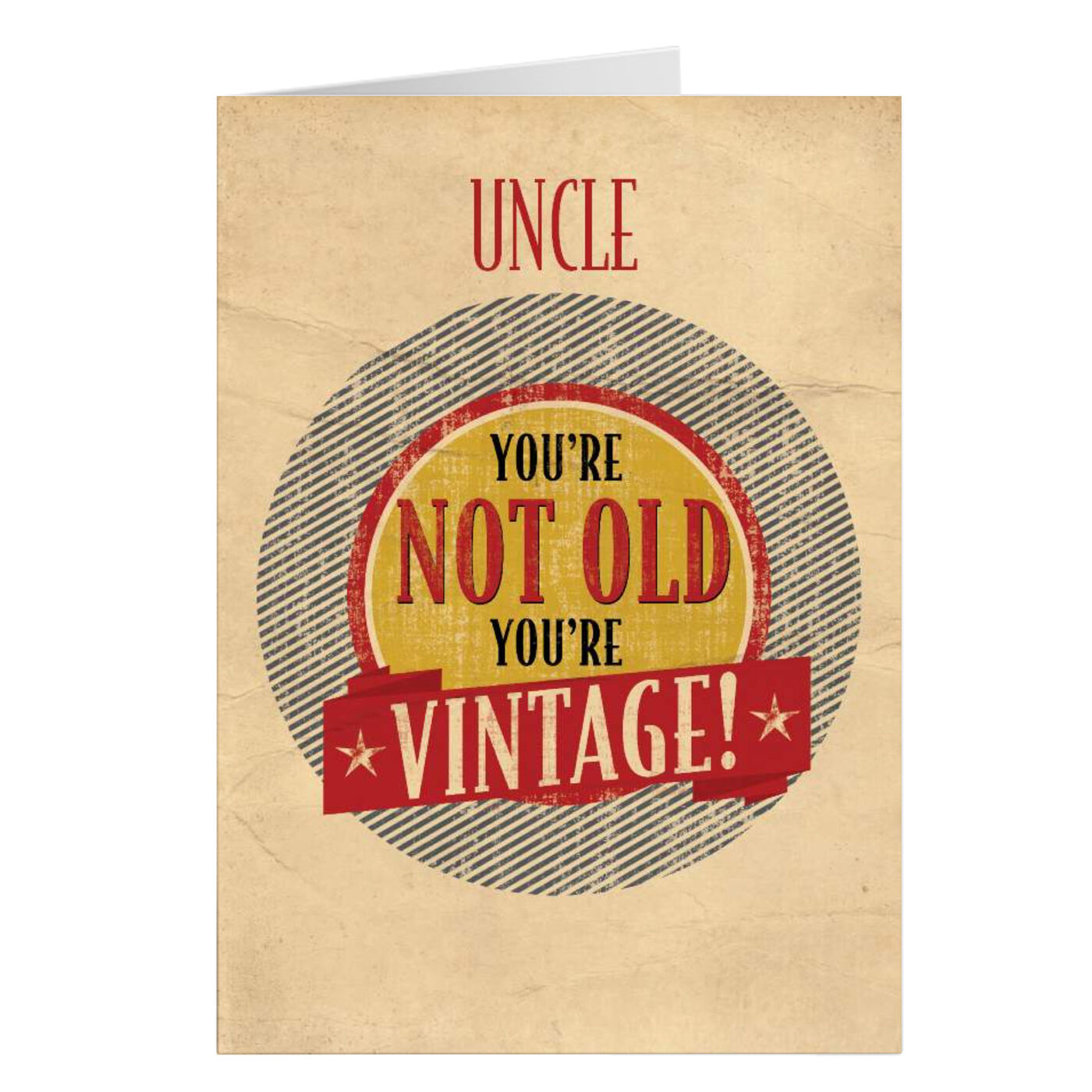 Buy Personalised Birthday Card - You're Not Old You're Vintage, Uncle ...