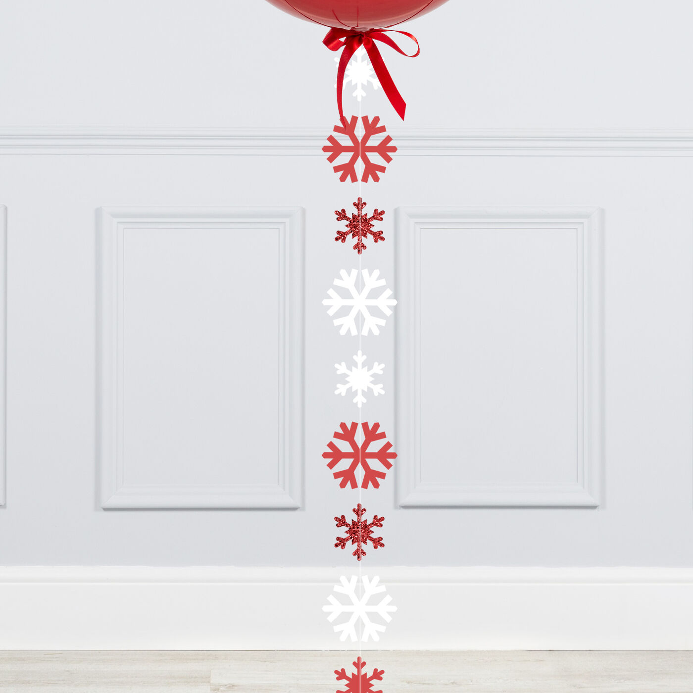 Buy Personalised Red Snowflake Christmas Orb Balloon - DELIVERED ...