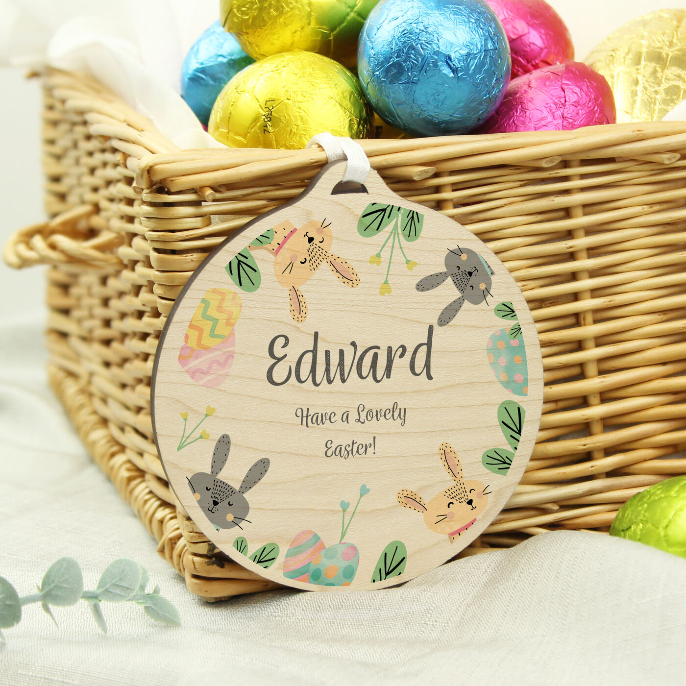 Buy Personalised Easter Bunny Wooden Decoration for GBP 9.99 | Card ...